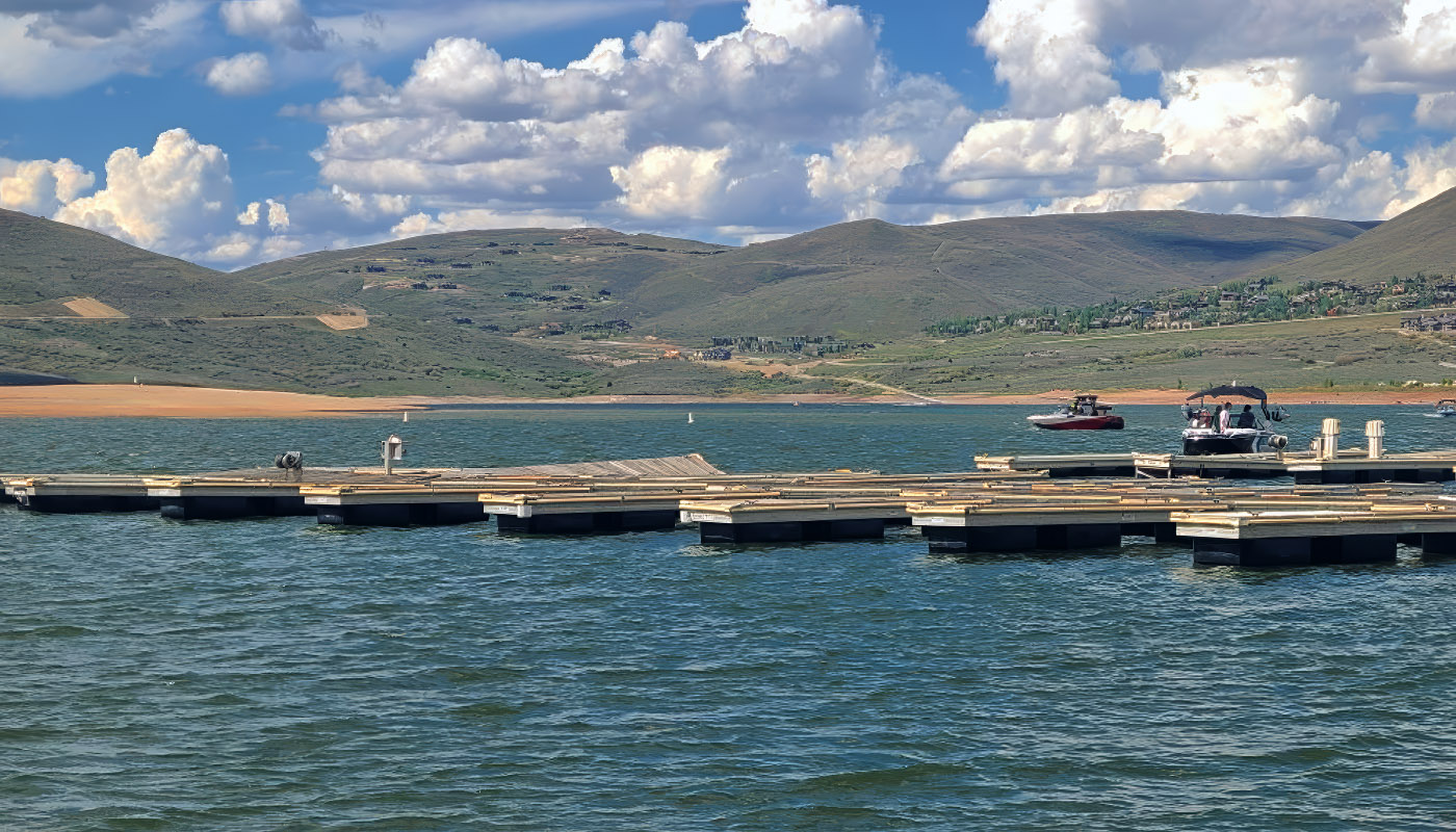 Blackfoot Reservoir in Southeast Idaho High Country