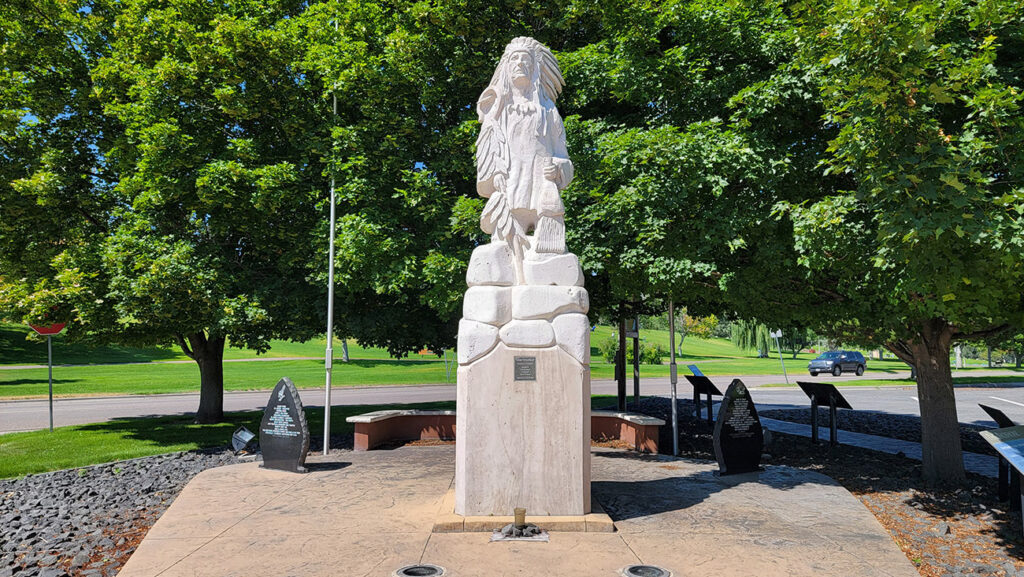 Chief Pocatello/Rotary Rose Garden in Southeast Idaho High Country