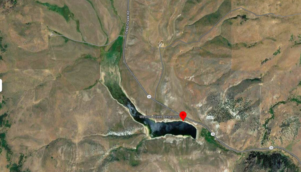 Weston Creek Reservoir in Southeast Idaho High Country